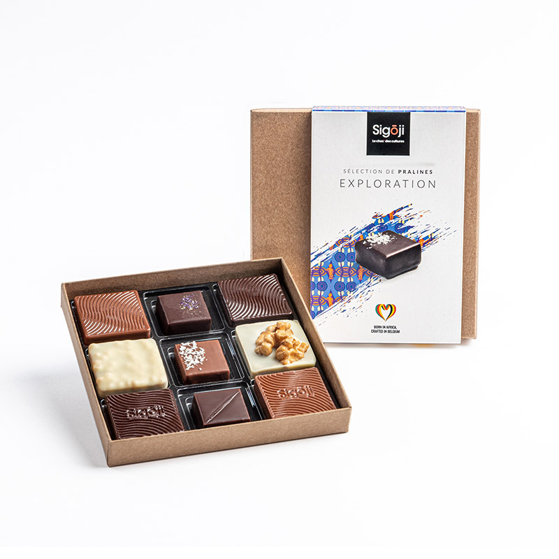 Online sale of artisanal chocolate boxes in Belgium