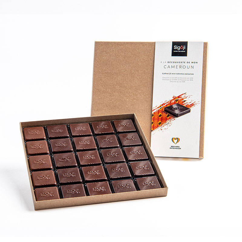 Box of artisanal and fair trade chocolate online in Belgium